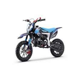 Zánovná benzínová motorka pre deti Beneo Motors CROSS SX modrá - 50cm3